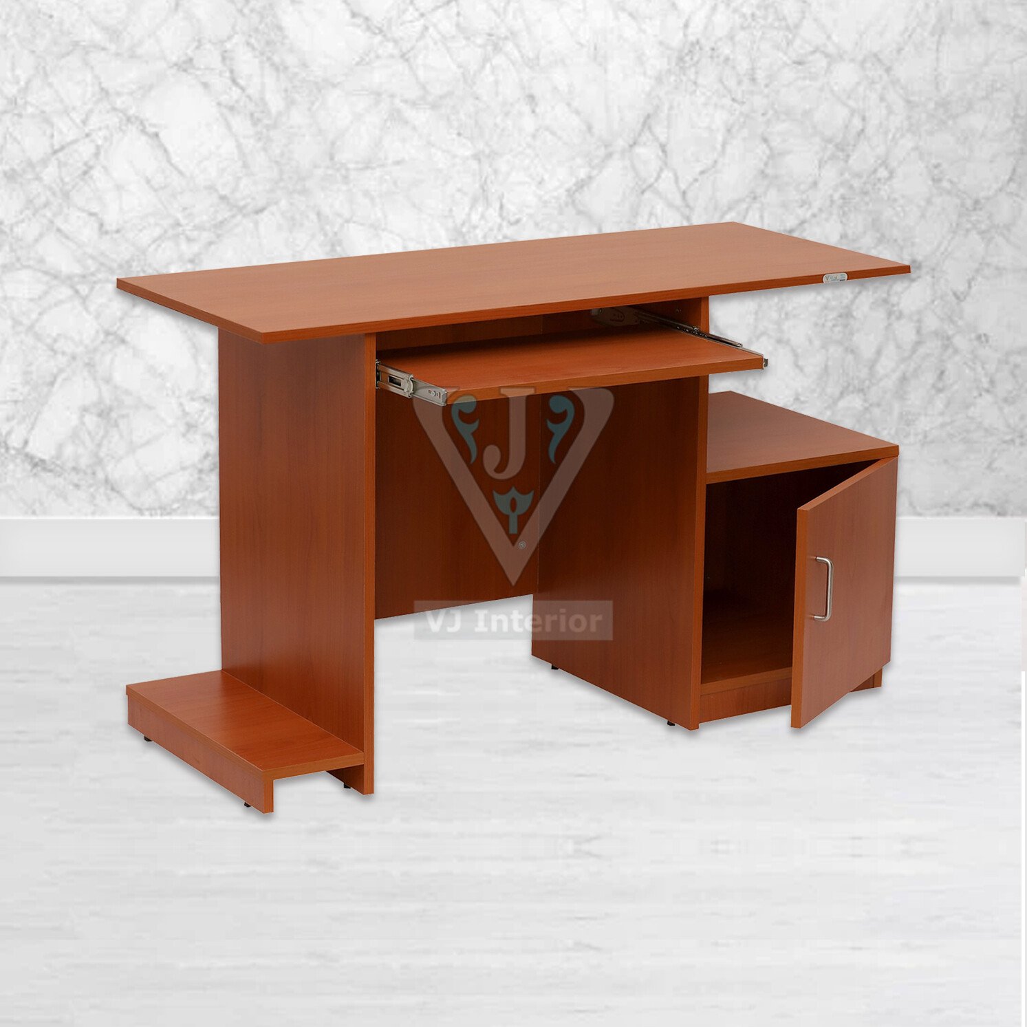 VJ-WFH-1804 Computer Study Table With Cabinet - VJ Interior