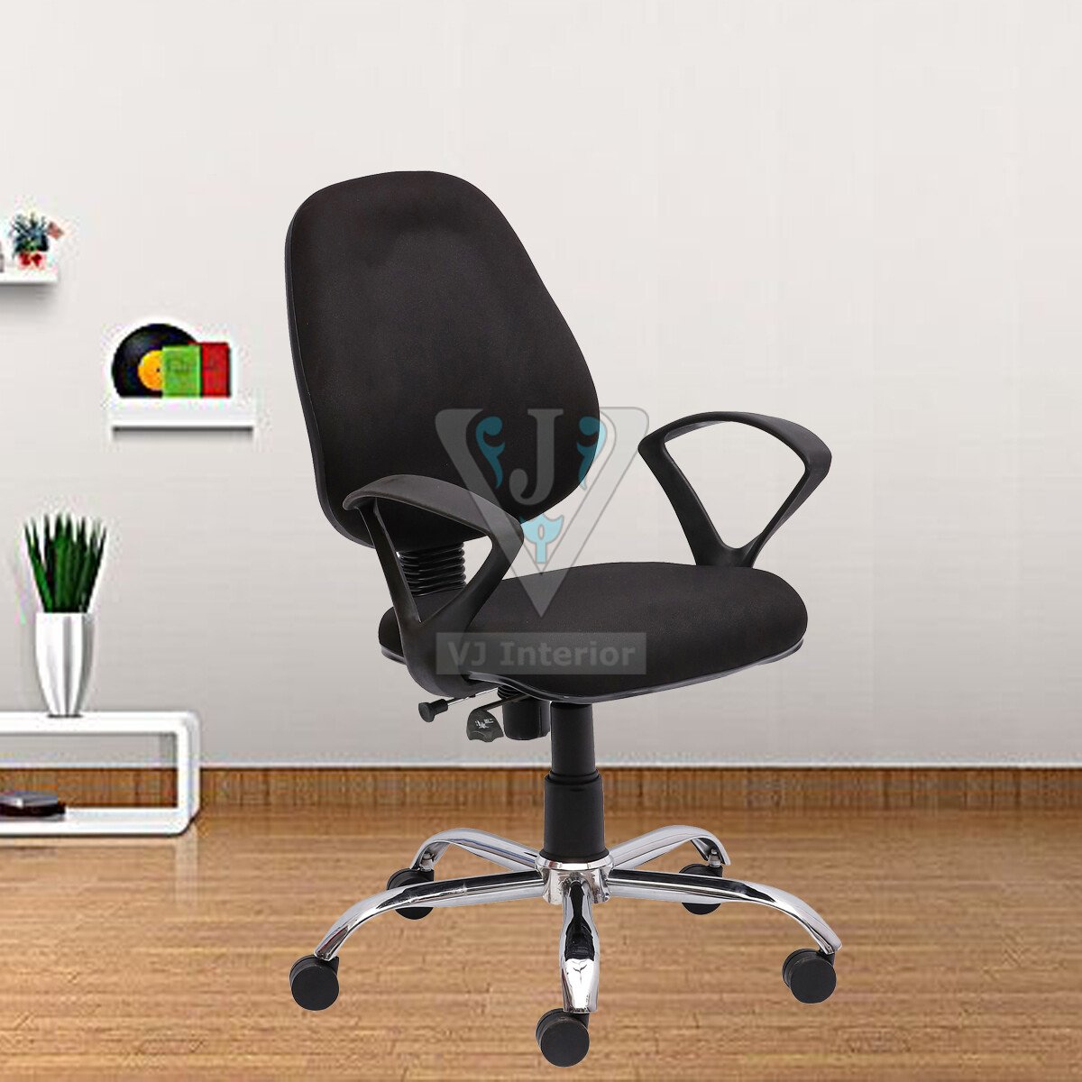 VJ-WFH-1812-Fabric Push Back Chair - VJ Interior