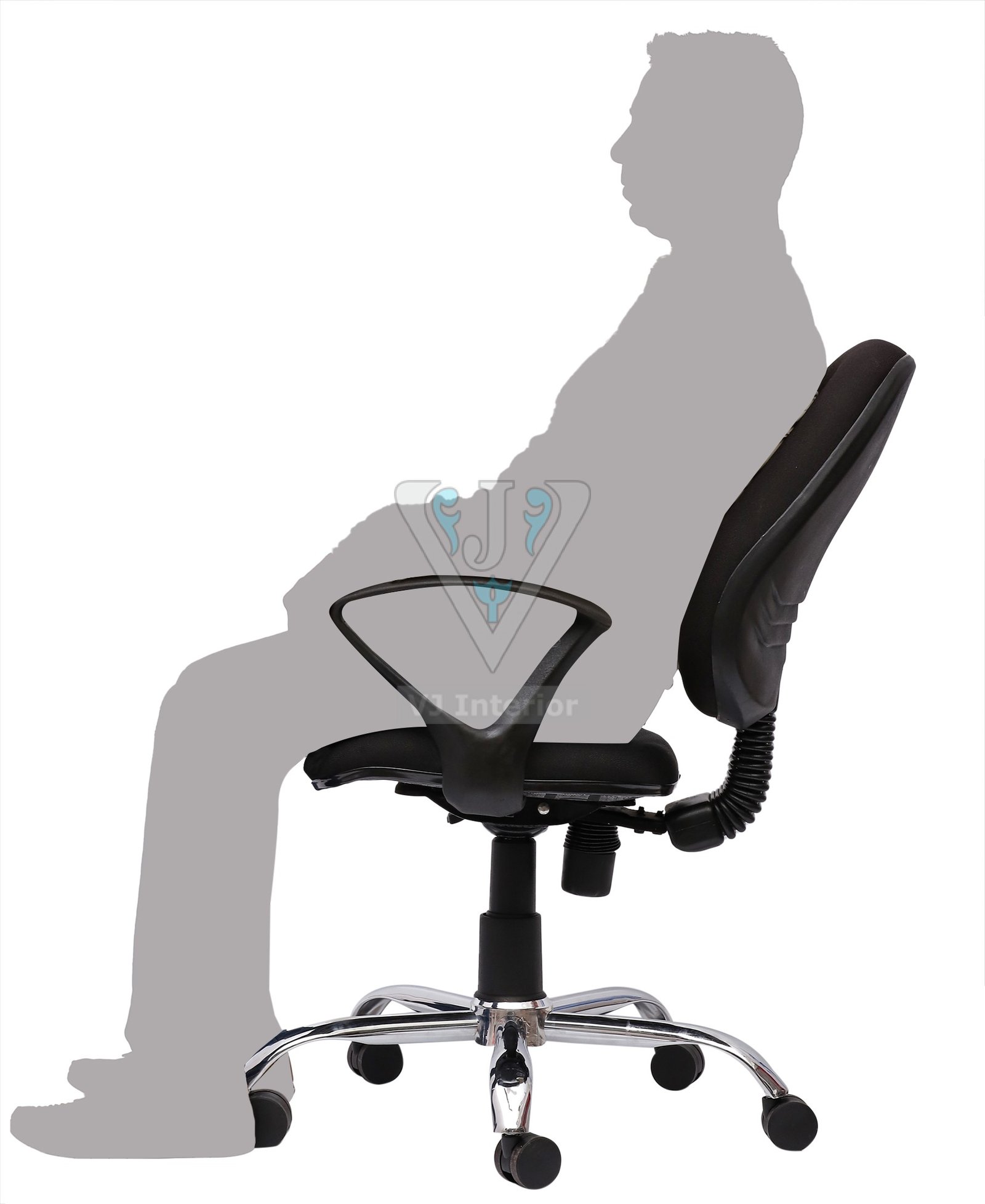 VJ-WFH-1812-Fabric Push Back Chair - VJ Interior