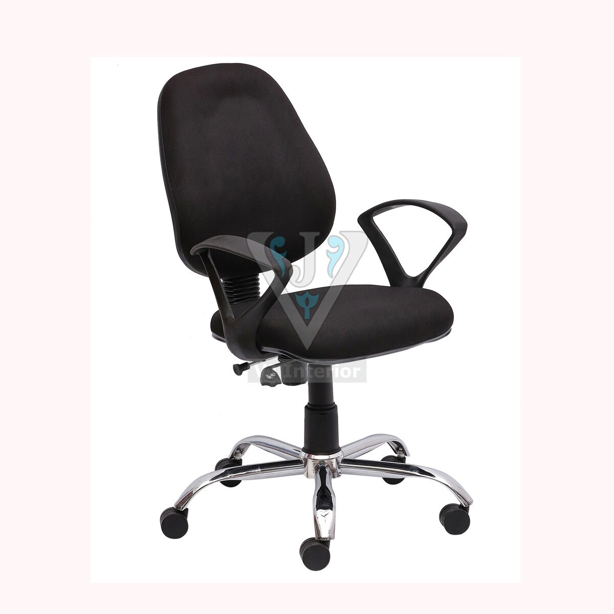 VJ-WFH-1812-Fabric Push Back Chair - VJ Interior